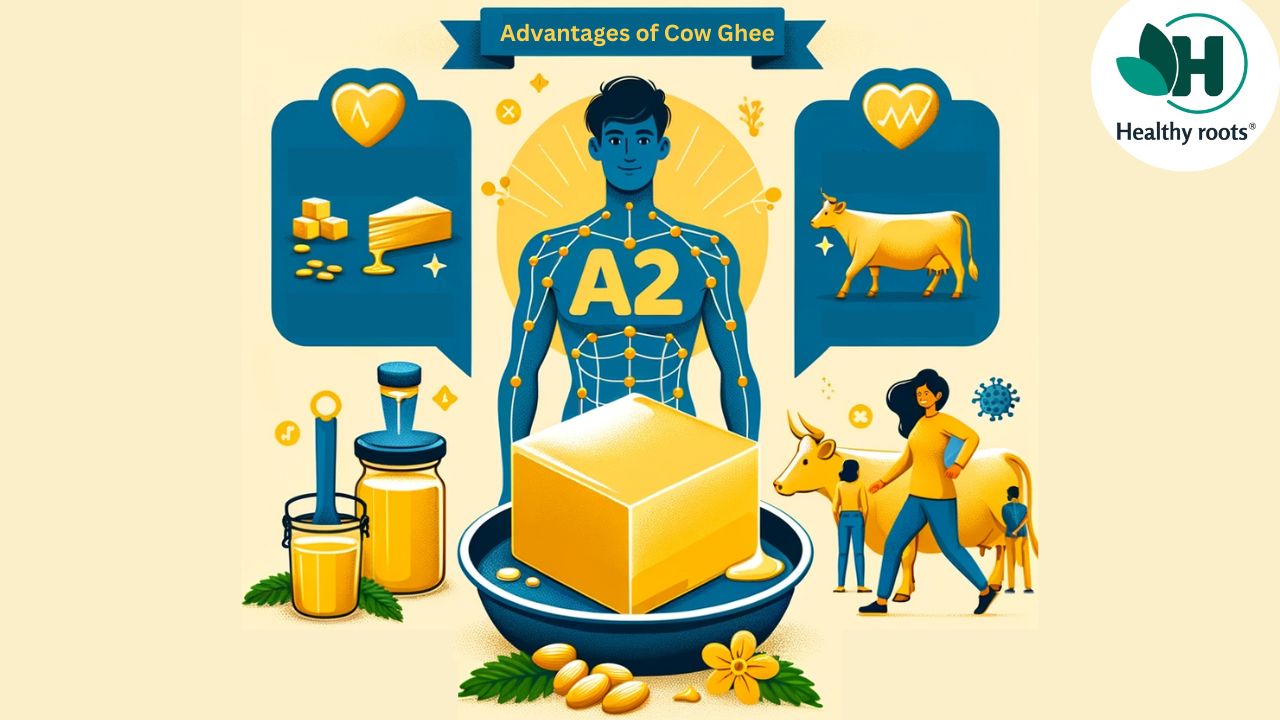 Exploring the Health Advantages of A2 Cow Ghee – Healthyroots