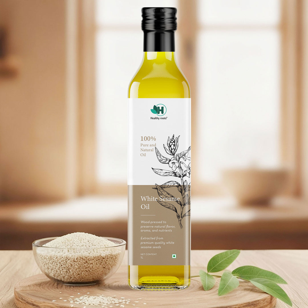 Healthy Roots Cold Pressed Sesame Oil: Pure, Nutrient-Rich Cooking Oil ...