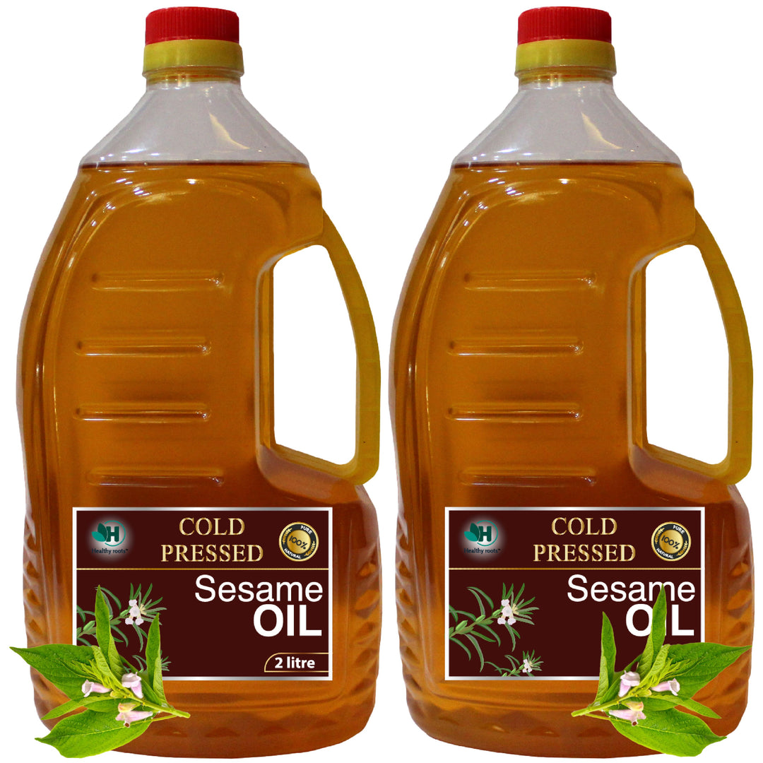 Healthy Roots Cold Pressed Sesame Oil: Pure, Nutrient-Rich Cooking Oil ...